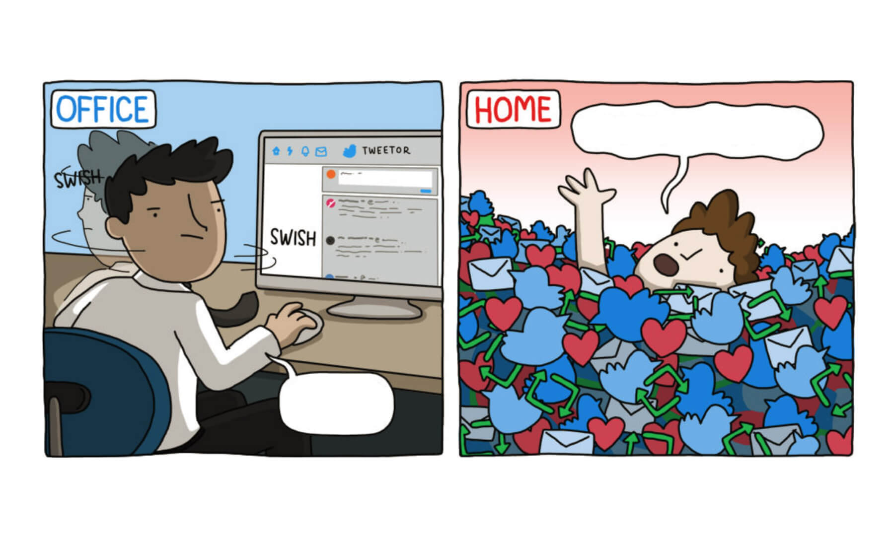 Working From Home vs Working at an Office [Comic]