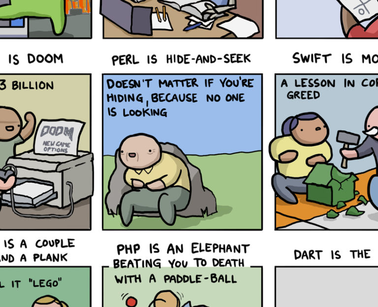 How to Save the Princess in 8 Programming Languages [Comic]