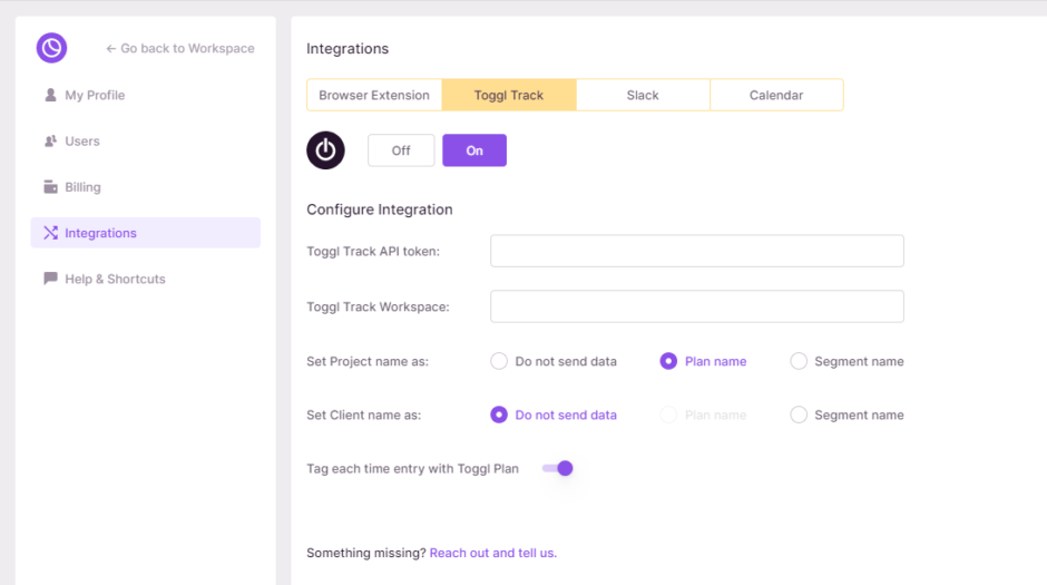 Introducing the Plan and Track Integration!