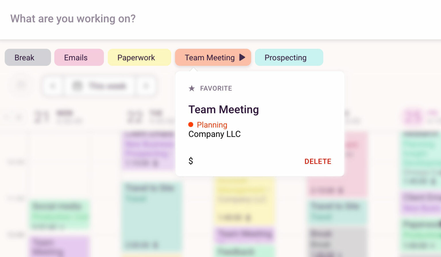 Introducing Favorites, a Shortcut to Your Top Time Entries