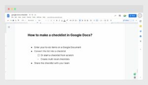How To Make A Checklist In Google Docs (+Free Templates)