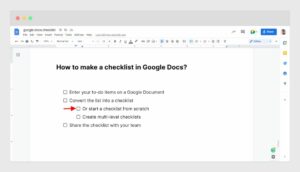 How To Make A Checklist In Google Docs (+Free Templates)