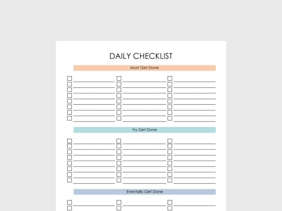 10 Checklist Template Excel Excel Templates Riset