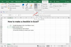 How To Make A Checklist In Excel In 5 Easy Steps