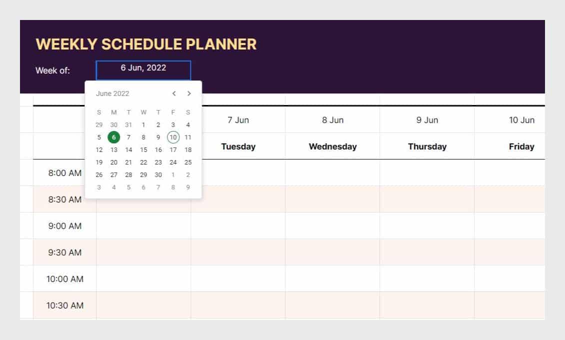 How To Make A Schedule In Google Sheets With Free Templates Toggl Blog