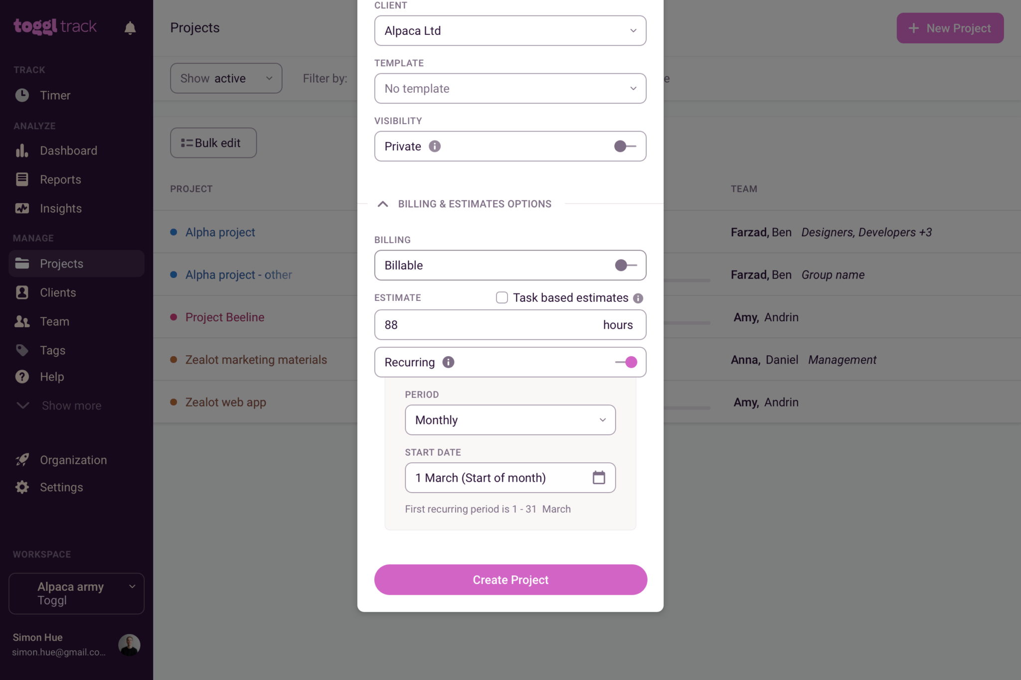 What's new in Toggl Track • Q2 2022