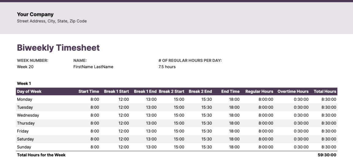 How To Track Time In Excel & Google Sheets (+Free Templates)