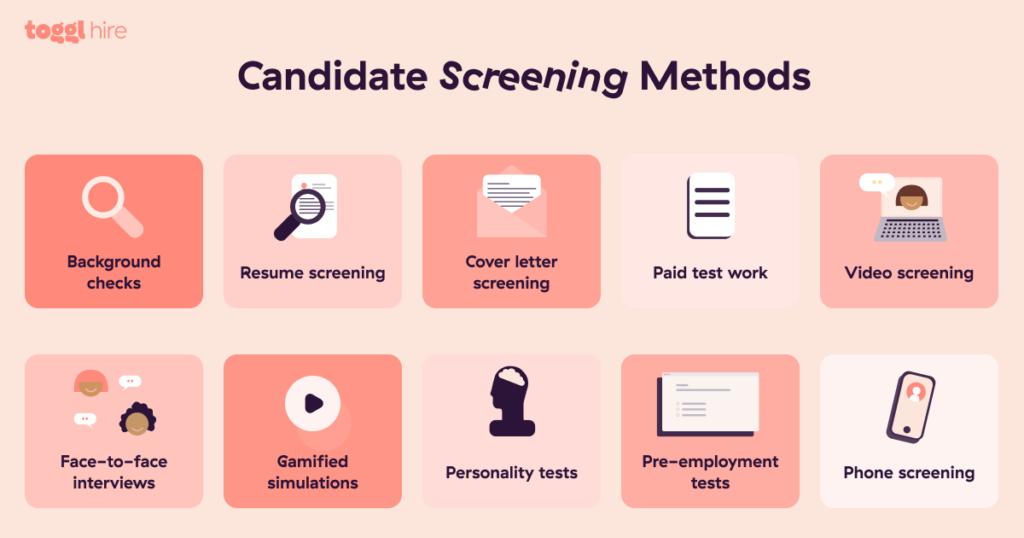 11 Popular Methods For Screening Candidates In 2024 Toggl Blog