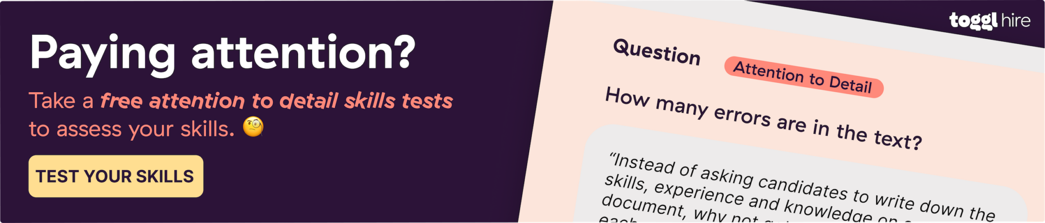 How to Assess Attention to Detail in Job Applicants • Toggl Hire