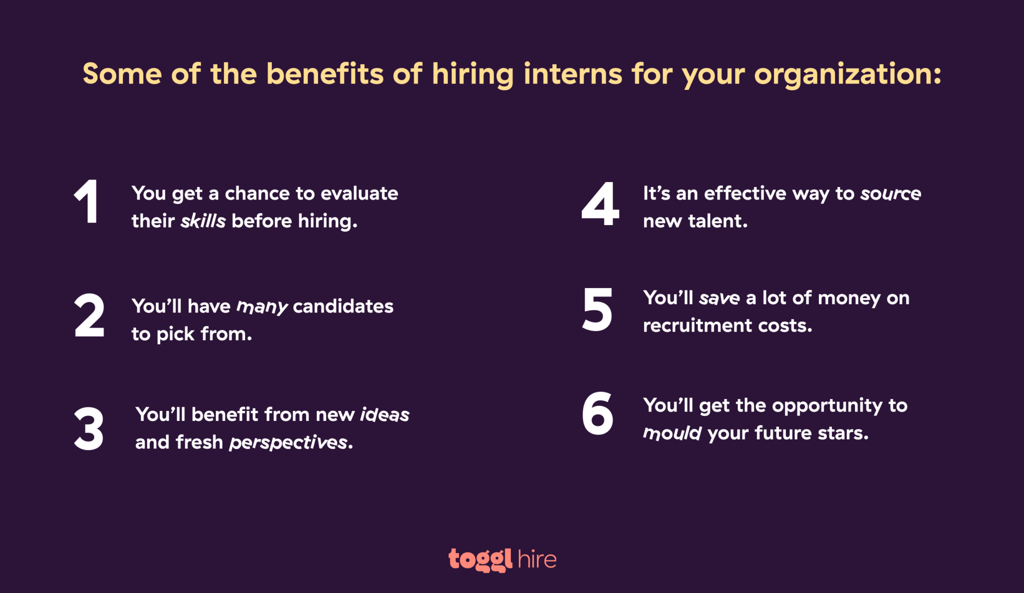 10 Best Practices for Recruiting Interns (+ideas) • Toggl Hire