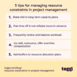 How to Navigate Resource Constraints in Project Management