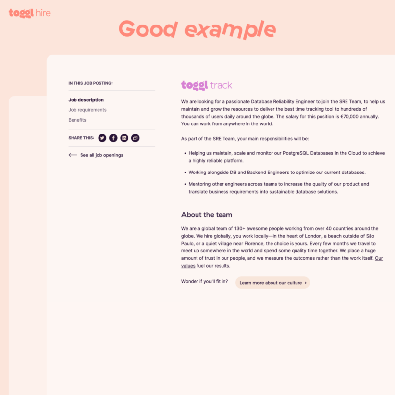 How to Write a Good Job Description + 15 Examples for Inspiration • Toggl Hire