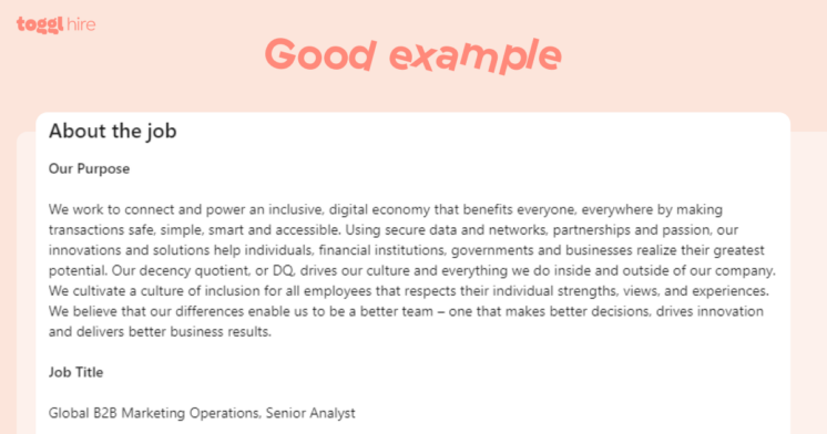How to Write a Good Job Description + 15 Examples for Inspiration ... How to Write a Good Job Description + 15 Examples for Inspiration ...