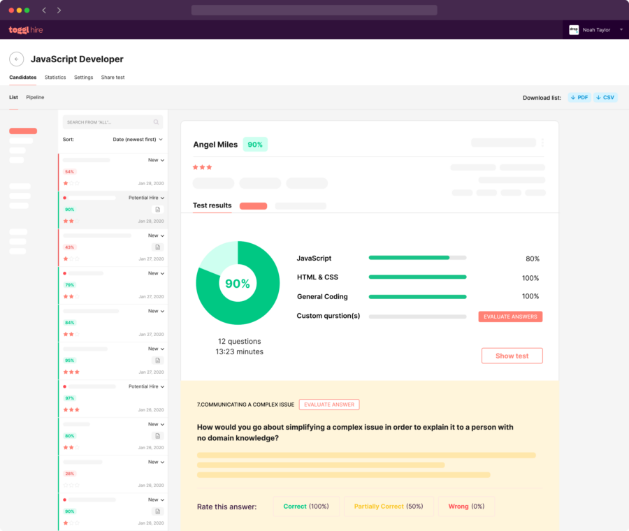 9 Methods for Comparing Job Candidates Objectively • Toggl Hire
