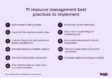 11 Key Resource Management Best Practices for Every Project