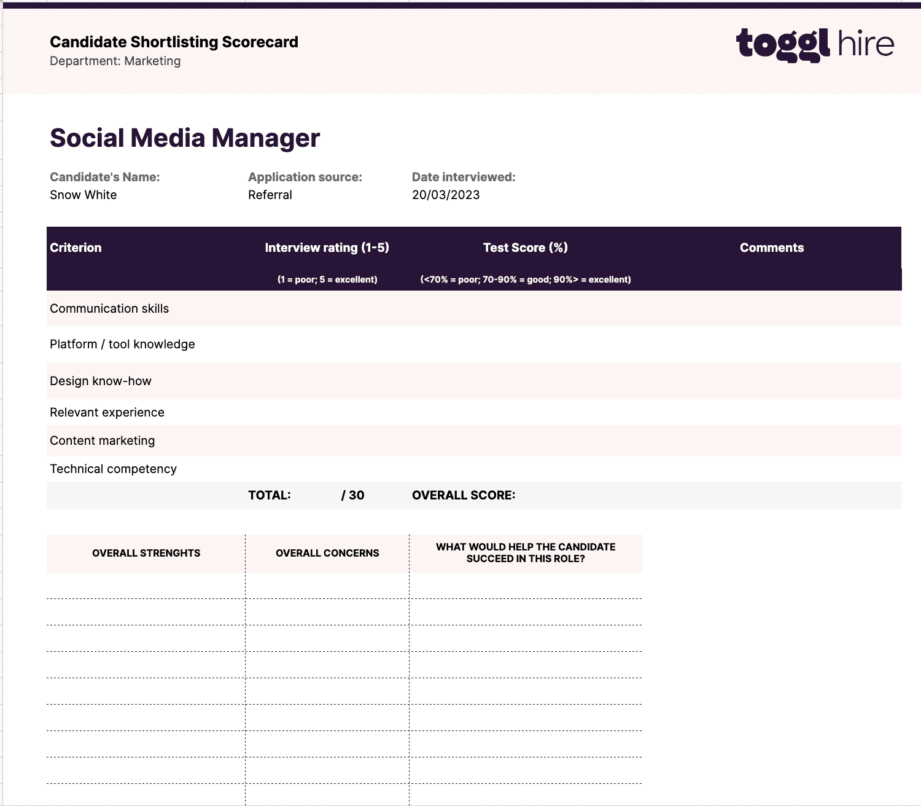 A Complete Guide to Candidate Shortlisting • Toggl Hire A Complete Guide to Candidate Shortlisting • Toggl Hire