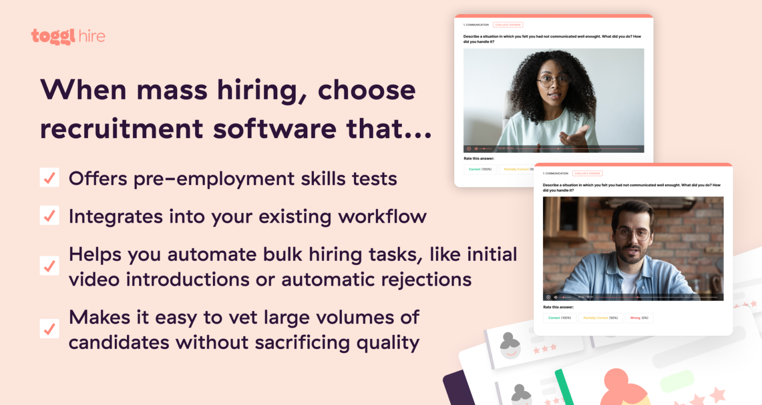 Mass Hiring 101: Strategies for Volume and Quality • Toggl Hire