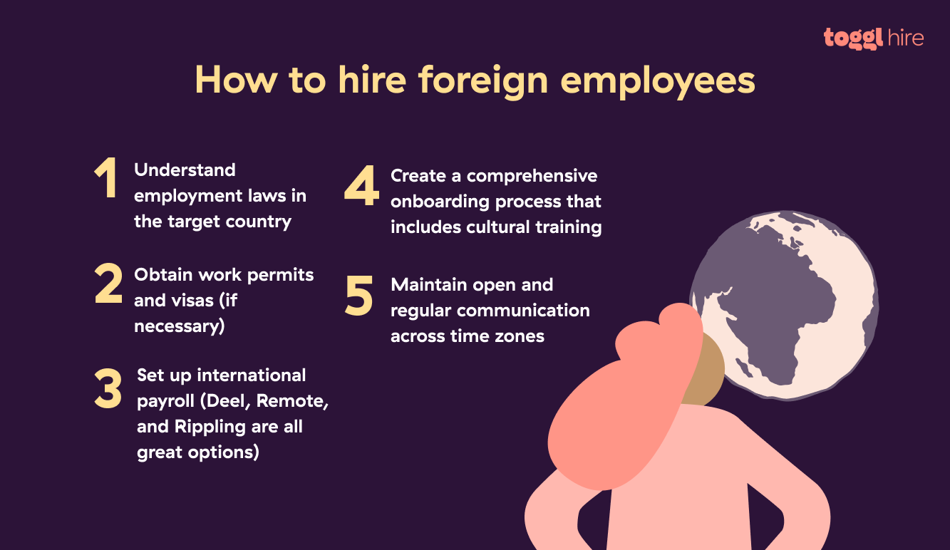 Guide to Hiring International Employees (With 11 Tips) • Toggl Hire