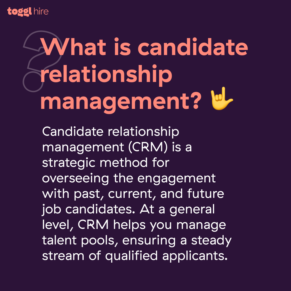 Candidate Relationship Management: Tips, Tools & Strategies • Toggl Hire Candidate Relationship Management: Tips, Tools & Strategies • Toggl Hire