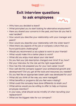 Tips for a Great Exit Interview & The Best 20 Questions to Ask