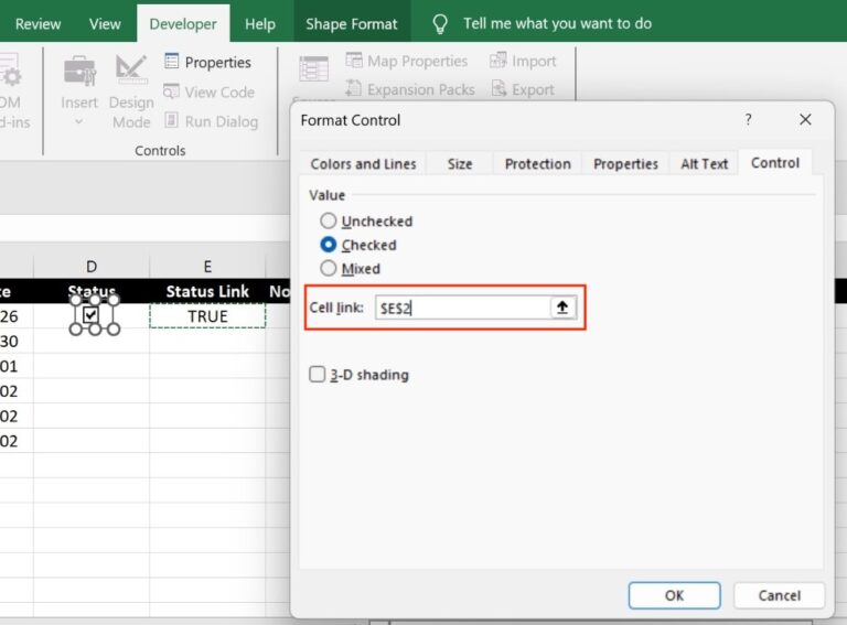 How To Make A Checklist In Excel In 5 Easy Steps