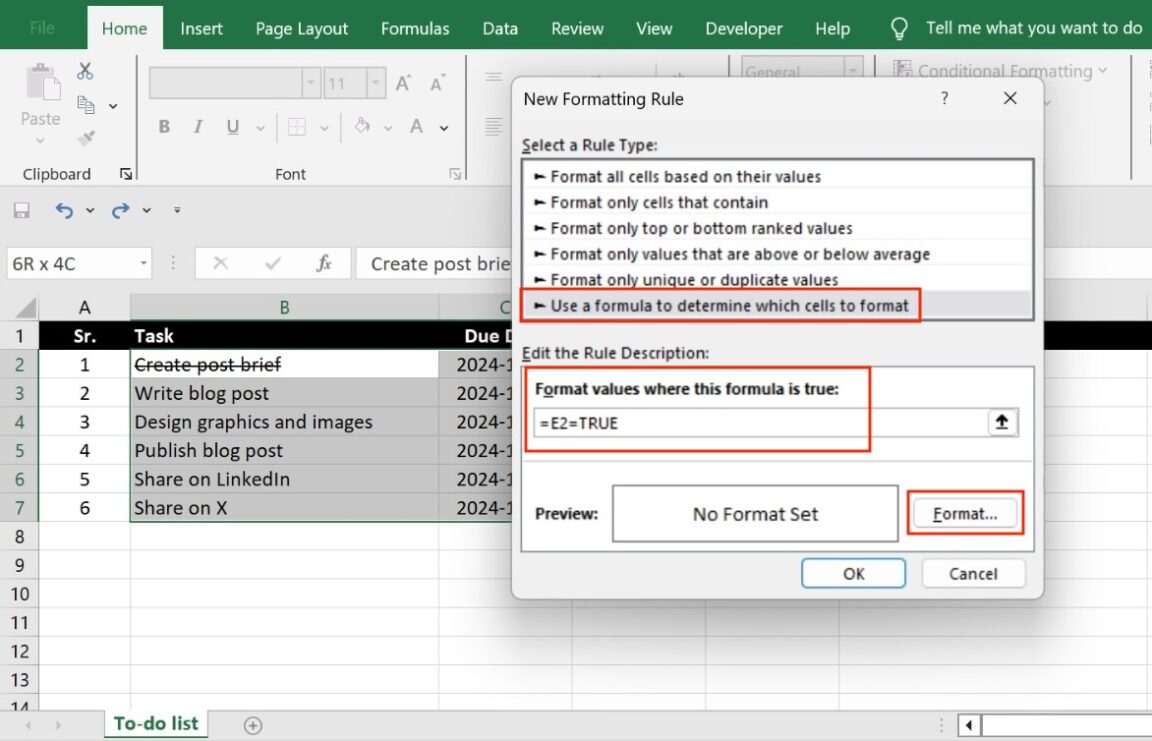 How To Make A Checklist In Excel In 5 Easy Steps