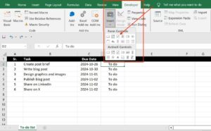 How To Make A Checklist In Excel In 5 Easy Steps