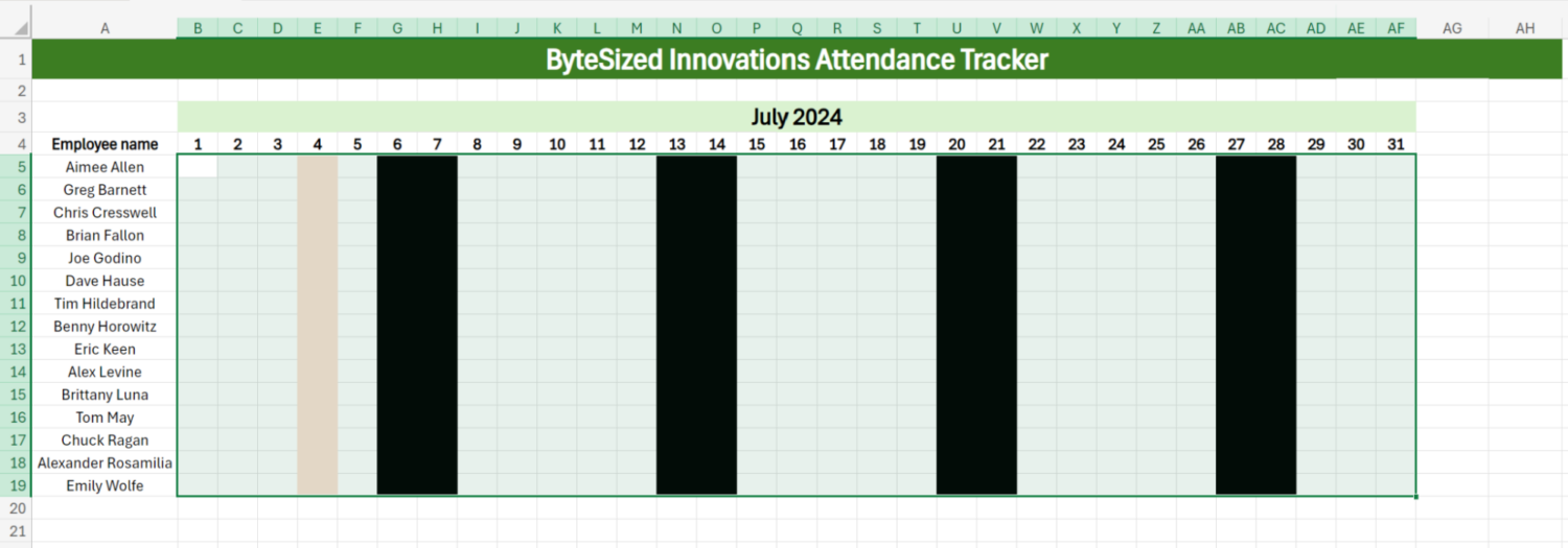 How to Make an Attendance Sheet in Excel: Step-by-Step Guide