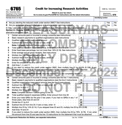 IRS Form 6765: What's Changed & How to Get Your Tax Credit